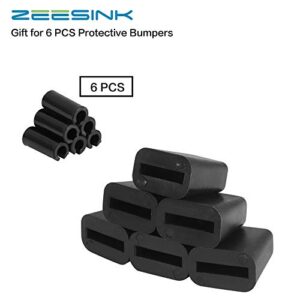 Zeesink Sink Rack Rubber Feet 6 PCS,Replacement for Kitchen Sink Grid,Protective Rubber Feet for Sink Rack,Black Color