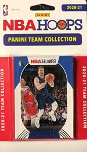 dallas mavericks 2020 2021 hoops factory sealed 9 card team set with luka doncic plus rookie cards of josh green, tyrell terry and tyler bey