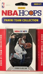 san antonio spurs 2020 2021 hoops factory sealed team set with rookie cards of tre jones and devin vassell