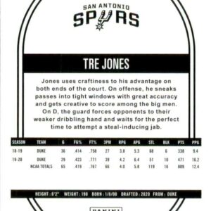 San Antonio Spurs 2020 2021 Hoops Factory Sealed Team Set With Rookie Cards of Tre Jones and Devin Vassell