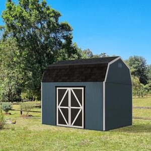 Handy Home Products Braymore 10x18 Do-It-Yourself Wooden Storage Shed with Floor