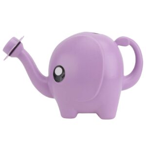 cabilock watering can elephant shaped plastic plant watering pot garden watering jug long spout water can for succulent bonsai garden flower - 1.5l