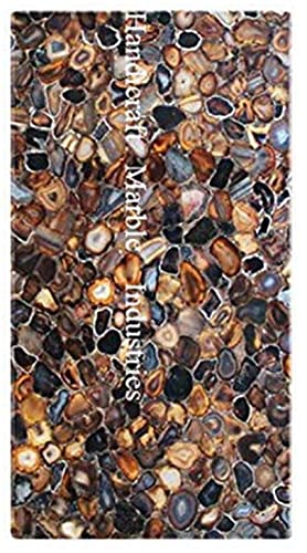 48" x 30" Inch Mix Multi Colour Agate Rectangular Table Top, Center Table Top, Coffee Table Top, Patio Table Top, Hallway Table Top, Living Room Furniture, Piece Of Conversation