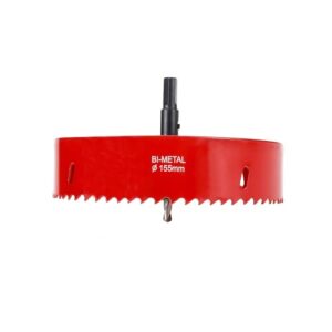 BTSHUB 6" 152mm Hole Saw Heavy Duty Steel Drilling Cutter for Making Cornhole Boards Drywall Wood Plastic Fiberboard Soft Metal