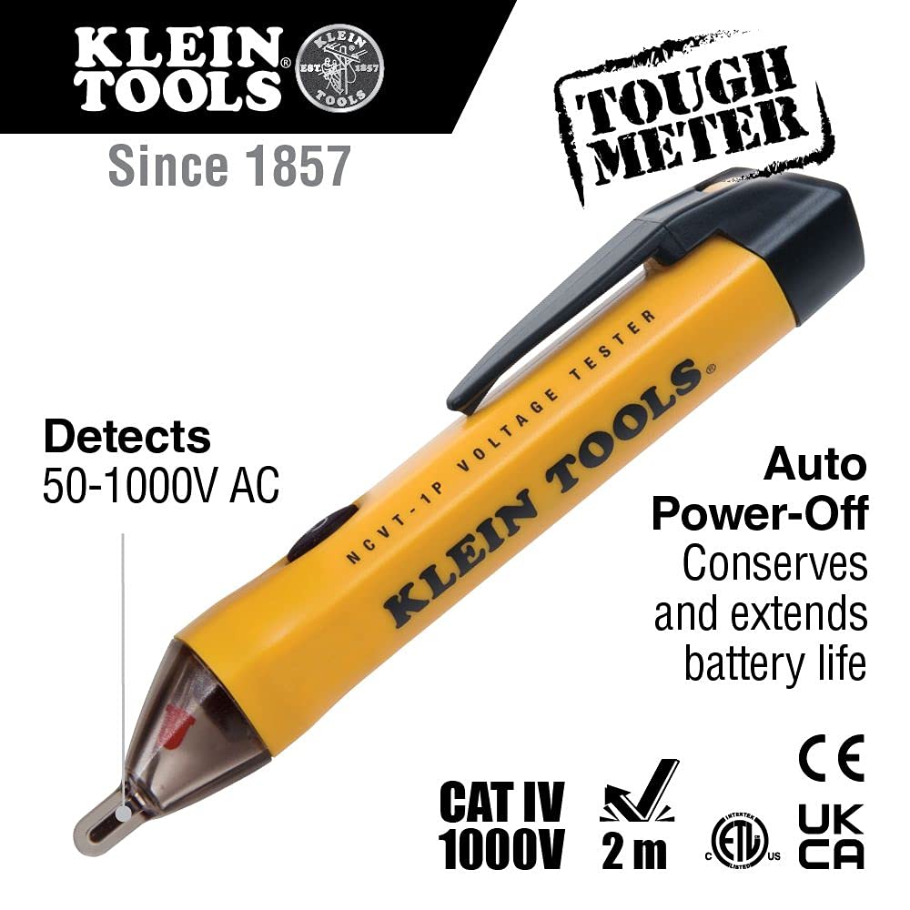 Klein Tools 80025 Outlet Tester Kit with GFCI Tester and Non-Contact Voltage Tester, 2-Piece