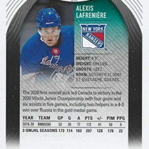 New York Rangers 2020 2021 Upper Deck Factory Sealed 10 Card Team Set Featuring Alexis Lafreniere Rookie Card #287, the #1 Overall Draft Pick