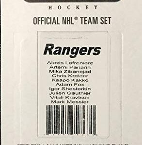 New York Rangers 2020 2021 Upper Deck Factory Sealed 10 Card Team Set Featuring Alexis Lafreniere Rookie Card #287, the #1 Overall Draft Pick