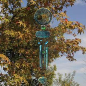 OKAIMEIMEIO Tree of Life Wind Chimes for Outside, Memorial Gifts for Mom, Outdoor Clearance, Sympathy Gifts for Loss of Loved One, Garden Decor