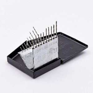 20-Piece Micro-Size Drill Bit Set with Index, 61 - #80