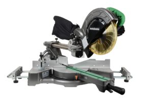 metabo hpt miter saw | 8-1/2-inch blade | linear ball bearing slide system | c8fses