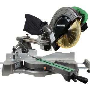 Metabo HPT Miter Saw | 8-1/2-Inch Blade | Linear Ball Bearing Slide System | C8FSES