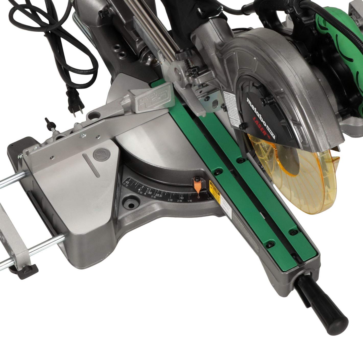 Metabo HPT Miter Saw | 8-1/2-Inch Blade | Linear Ball Bearing Slide System | C8FSES