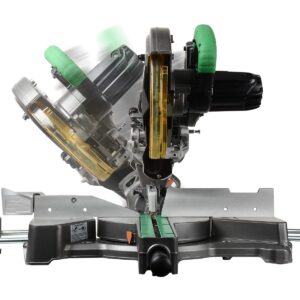 Metabo HPT Miter Saw | 8-1/2-Inch Blade | Linear Ball Bearing Slide System | C8FSES