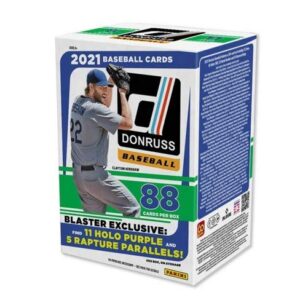 2021 panini donruss baseball blaster box (88 cards/bx)