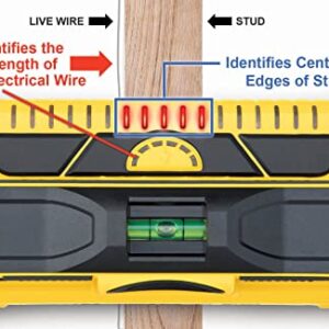 Franklin Sensors ProSensor M210 Stud Finder with 13-Sensors, Wood & Metal Stud Detector/Wall Scanner, Live Wire Detection