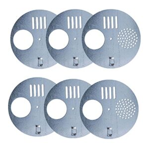 doublewood 6pcs bee hive nuc box entrance gates, entrance disc (diameter:4.84") - beekeeping equipment beehive tool