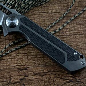 TWOSUN D2 Steel Folding Pocket Knife Flipper Tactical Hunting Outdoor TS226