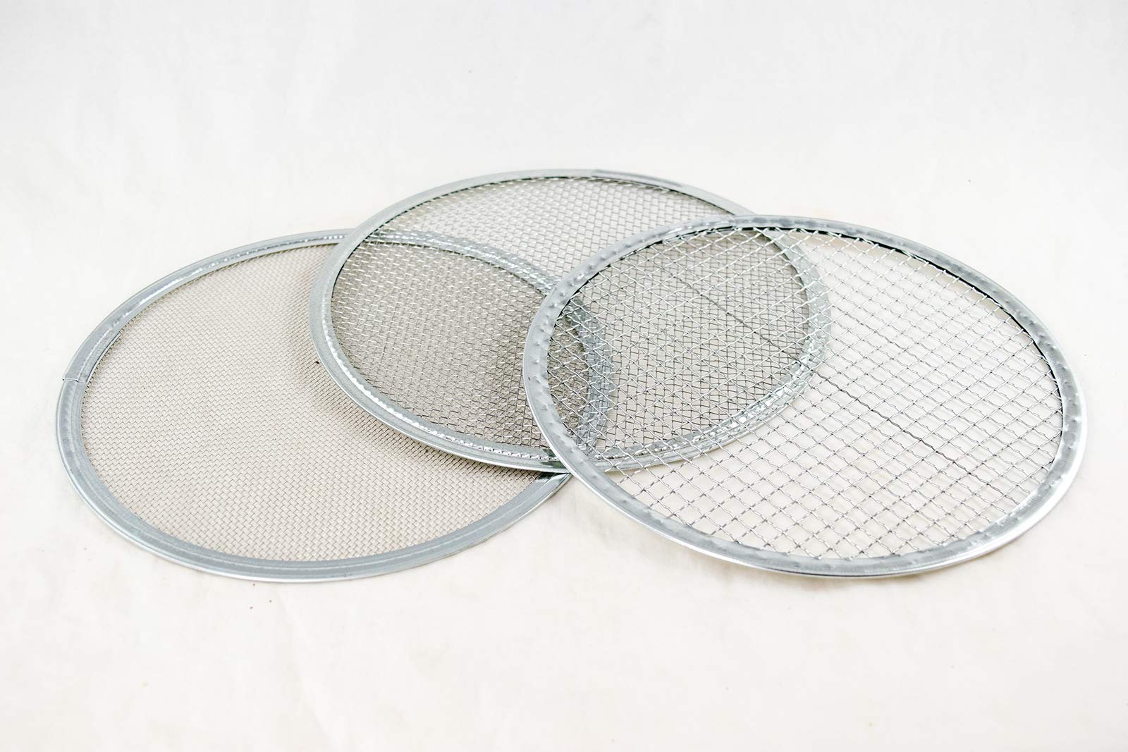 Japanese Stainless Bonsai Tool Soil Sieve Set w / 3 Nets - 8.25"x 8.25"x 2.75"