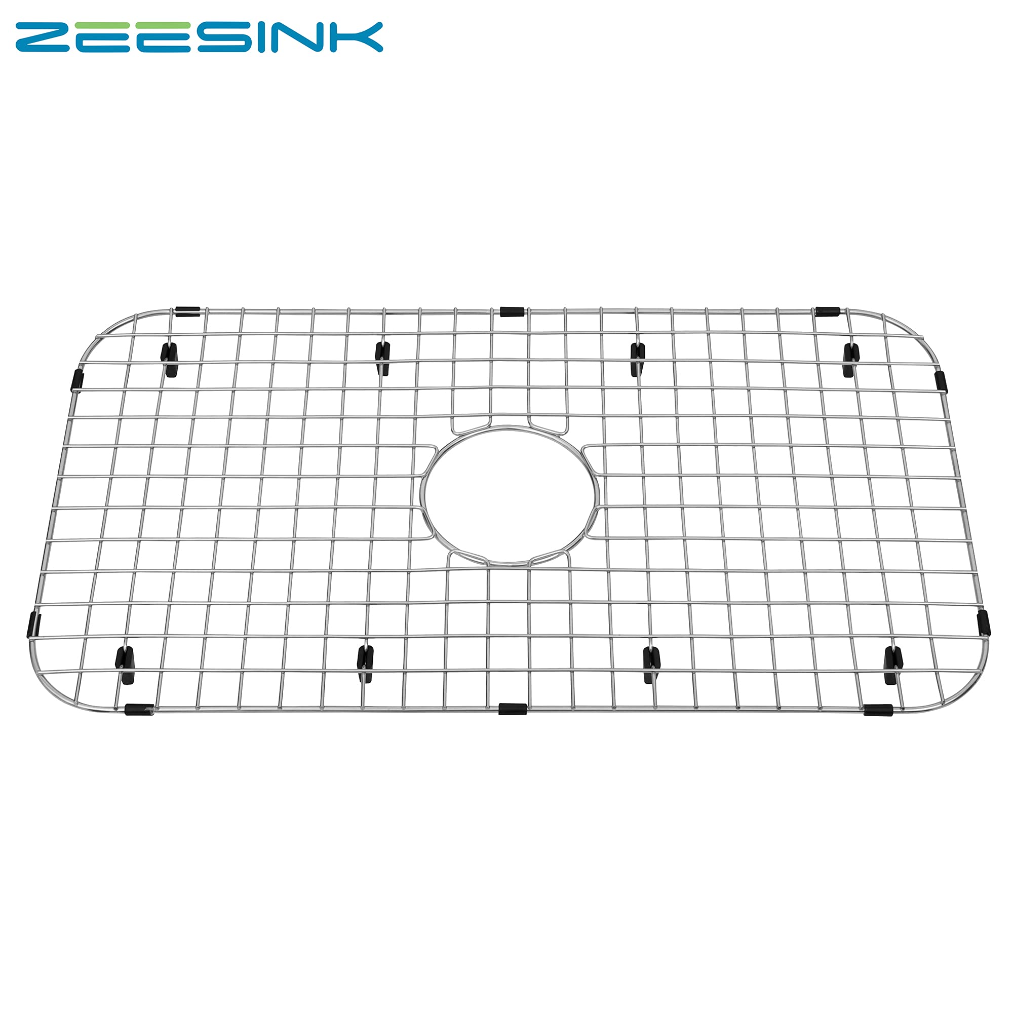 Zeesink Kitchen Sink Grid,Sink Grid andSink Protectors for Kitchen Sink,Size 26" X 14 3/8" Sink Bottom Grid,Sink Grate Center Drain