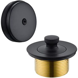 bestill bathtub drain kit and overflow faceplate, matte black