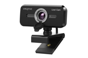 creative live! cam sync 1080p v2 full hd wide-angle usb webcam with auto mute and noise cancellation for video calls, improved dual built-in mic, privacy lens cap, universal tripod mount…