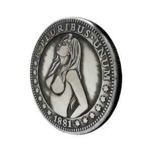 Kocreat Sexy Coin Beautiful Girl Arts Souvenir Coin Hobo Coin-Copy American Liberty Eagle Lucky Morgan Coin-Funny Adult Toy Challenge Coin Game Coin Style11