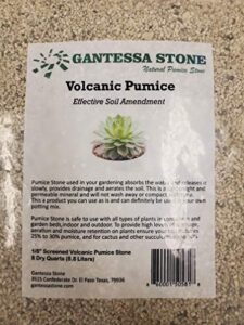 gardening pumice soil amendment | 1/8" screened | 8 quarts