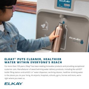 Elkay EZH2O Refrigerated Surface Mount Bottle Filling Station, Filtered, 8GPH, Stainless Steel