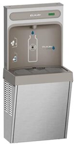 elkay ezh2o refrigerated surface mount bottle filling station, non-filtered, 8gph, stainless steel