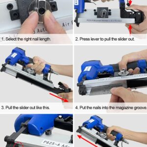 Sutekus 23 Gauge Pin Nailer 15/32" To 1" Pneumatic Air Pin Nailer Gun For Woodworking Applications