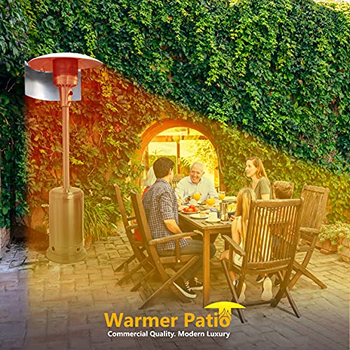 WARMER PATIO "THE WAVE" - Heat Reflector for Patio Heaters - The Market's First Commercial Quality, Directional Heat Reflector for Outdoor Patio Heaters