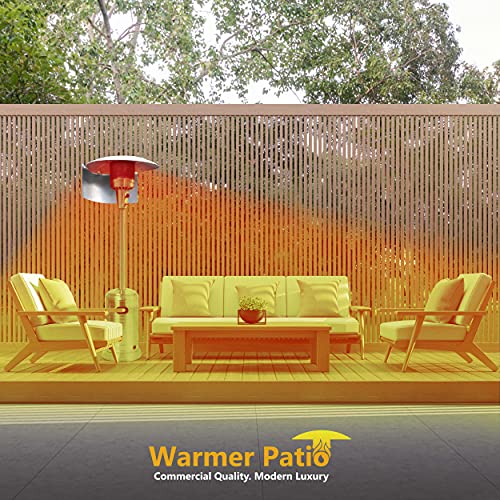 WARMER PATIO "THE WAVE" - Heat Reflector for Patio Heaters - The Market's First Commercial Quality, Directional Heat Reflector for Outdoor Patio Heaters