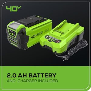 Greenworks 40V (3 Gallon) Cordless Wet / Dry Shop Vacuum + Accessories, 2.0Ah Battery and Charger Included