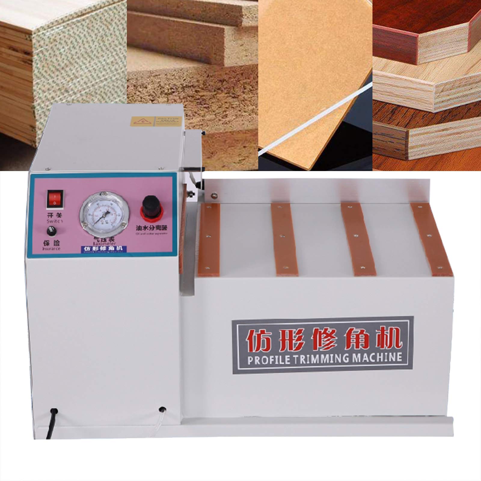 Corner Trimming Machine Edge Jointers Woodworking Edge Planer Air Pressure Trimming Machine Rounding Profile Trimming Machine for Furniture Cabinets