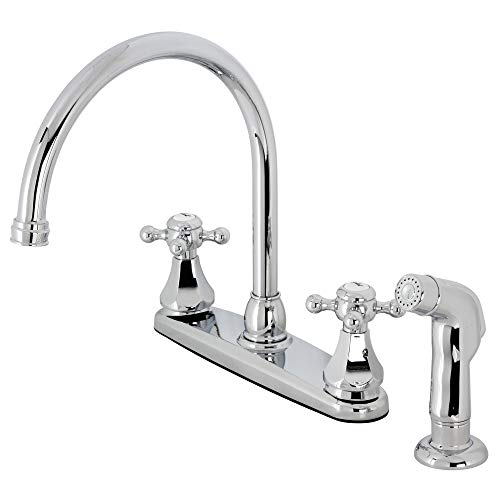 Kingston Brass KB4721BXSP Metropolitan 8" Centerset Kitchen Faucet, Polished Chrome