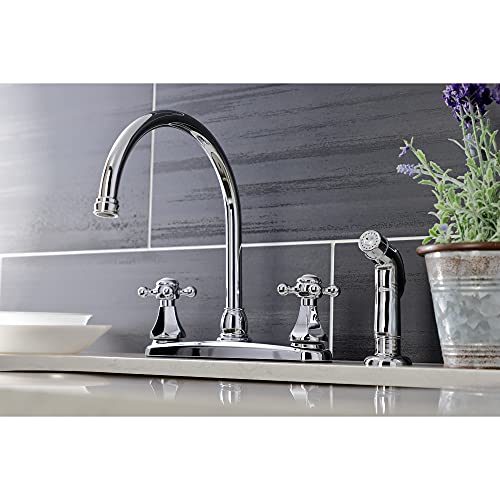 Kingston Brass KB4721BXSP Metropolitan 8" Centerset Kitchen Faucet, Polished Chrome