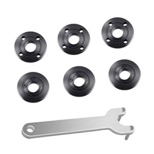 7pcs grinder flange angle wrench spanner metal grinder nuts lock nut for compatible with dewalt milwaukee makita 193465-4 bosch black & decker ryobi 4.5" 5" 5/8-11