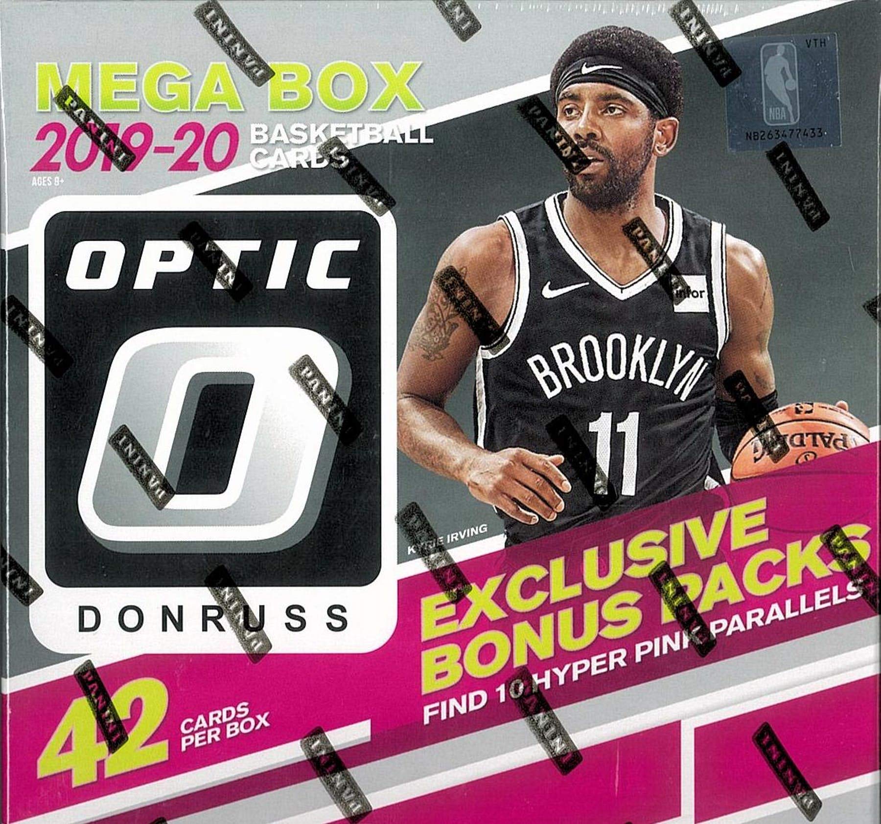 2019-20 Panini Donruss Optic MEGA Basketball Card Box - With 10 Hyper Pink Prizms - Look for Valuable Zion Williamson Holo Rookie Cards! 42 Cards Per Box.