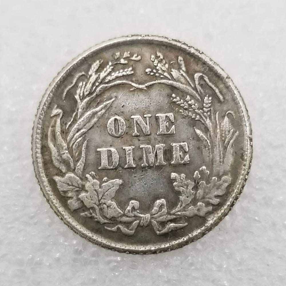 LWXCX 1863 Historic dime Nickel Old Coin-U.S. Commemorative uncirculated Old U.S. Coins- Preference for Handmade U.S. Coins History-Coin Gift