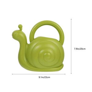 NUOBESTY 2Pcs 1L Watering Can Plastic Snail Shape Watering Pot Garden Watering Bucket for Kids Toddler Bonsai Indoor Outdoor Plant Watering