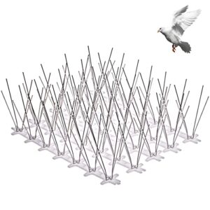 bird spikes, stainless steel bird spikes bird deterrent spikes stainless steel anti bird spikes for fence roof window bird spikes for pigeons and other small birds bird spikes for small birds