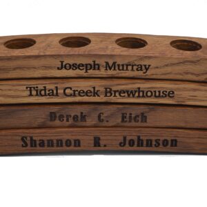 Personalized Laser Engraved Center Barrel Stave Stopper Cork Display Made To Fit Blanton's Bourbon Horse Stoppers- Wall Mountable