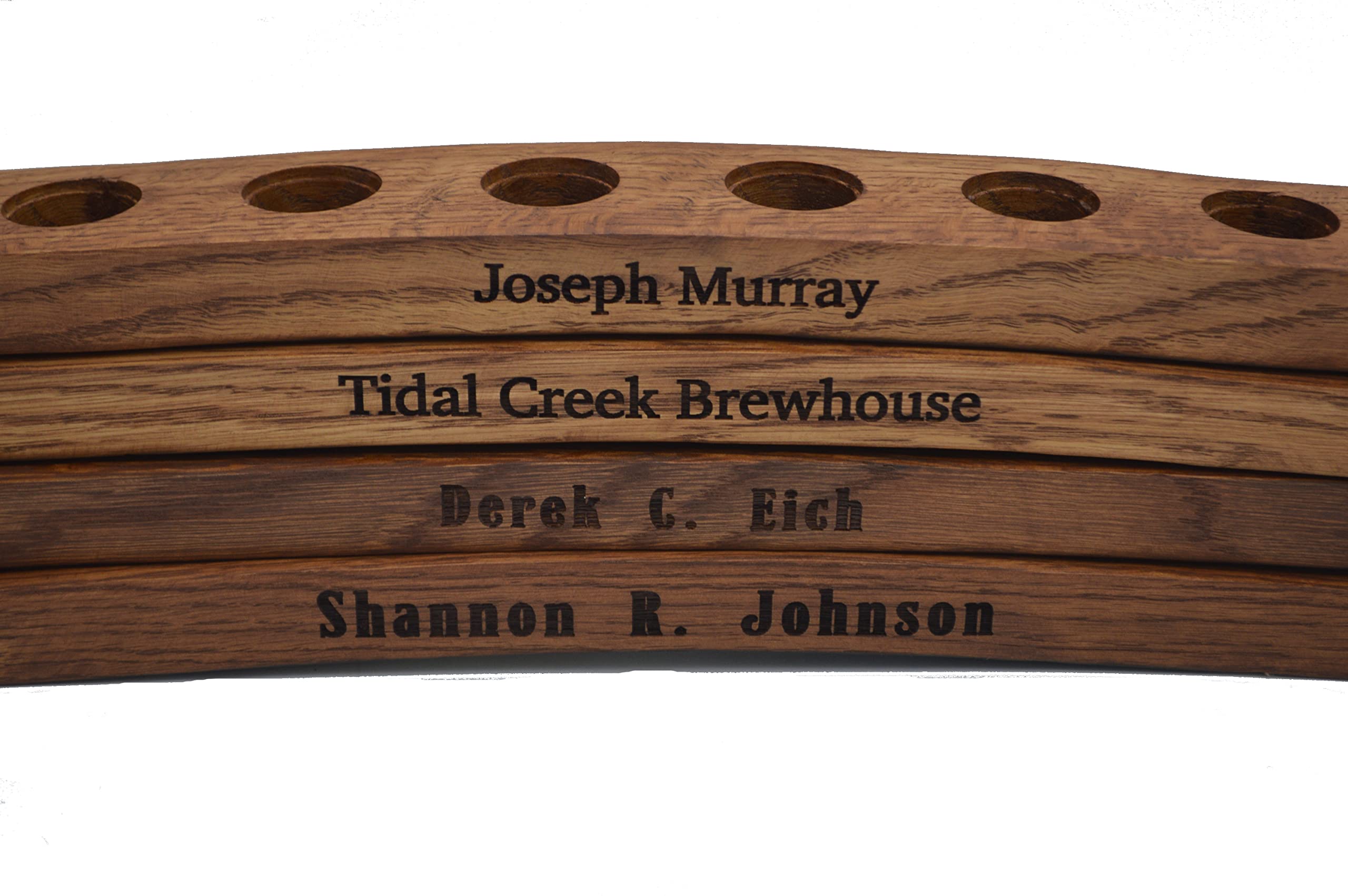 Personalized Laser Engraved Center Barrel Stave Stopper Cork Display Made To Fit Blanton's Bourbon Horse Stoppers- Wall Mountable