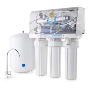 ami pure plus reverse osmosis water filter system, water filter for sink with ro, uv, uf, and tds control