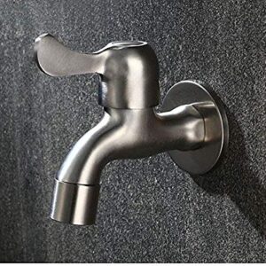 NZDY Faucet Stainless Steel Washing Hine Mop Pool Sink G1/2 Quick Opening Water Nozzle for Outdoor Garden