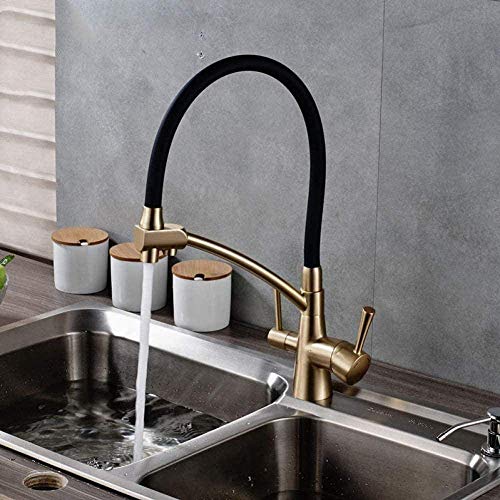 NZDY Faucet Kitchen Tap Bathroom Kitchen Purification Faucet Deck D 360 Degree Rotation Mixer Tap Drinking Water Tap for Kitchen Deck D