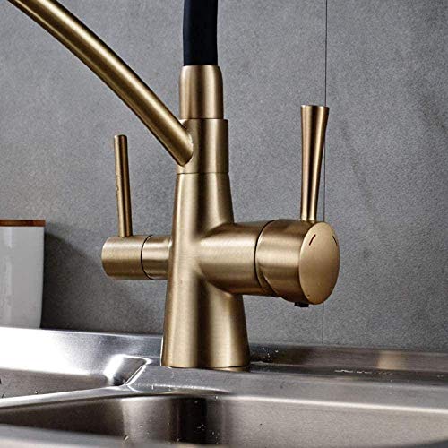 NZDY Faucet Kitchen Tap Bathroom Kitchen Purification Faucet Deck D 360 Degree Rotation Mixer Tap Drinking Water Tap for Kitchen Deck D