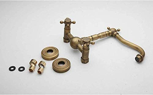 NZDY Faucet Kitchen Faucet Kitchen Faucet 360 Rotating Kitchen Hot and Cold Tap Antique Bathroom Mixer Tap