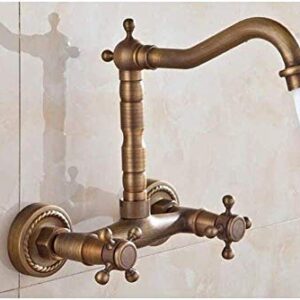 NZDY Faucet Kitchen Faucet Kitchen Faucet 360 Rotating Kitchen Hot and Cold Tap Antique Bathroom Mixer Tap