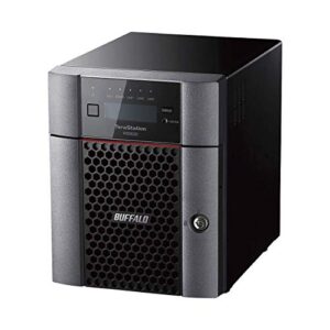 BUFFALO TeraStation WS5420DN Windows Server IoT 2019 16TB (4x4TB) Desktop NAS with Hard Drives Included / 4 Bay / 10GbE / Storage Server / NAS Storage / Network Storage / File Server / Windows Storage